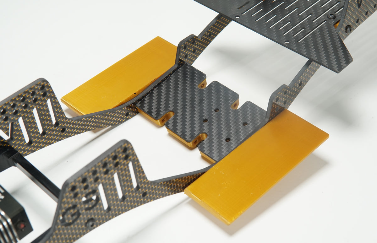 3 Gear Carbon Hybrid trans skid for Gspeed and other custom rails ...